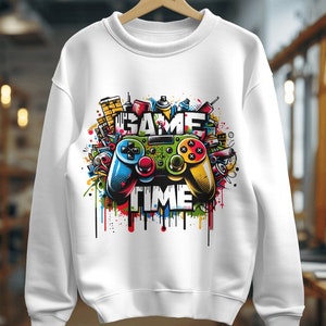 Game Time Png, Gaming Controller Sublimation Design, Urban Graphics ...
