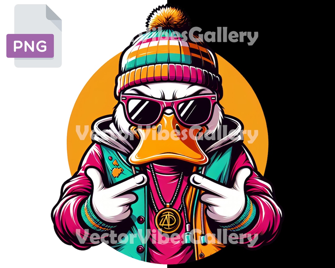 Urban Style Cool Duck Png, Streetwear Sublimation Design, Graffiti ...