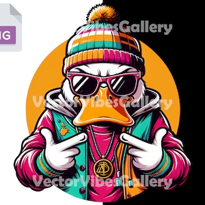Urban Style Cool Duck Png, Streetwear Sublimation Design, Graffiti ...