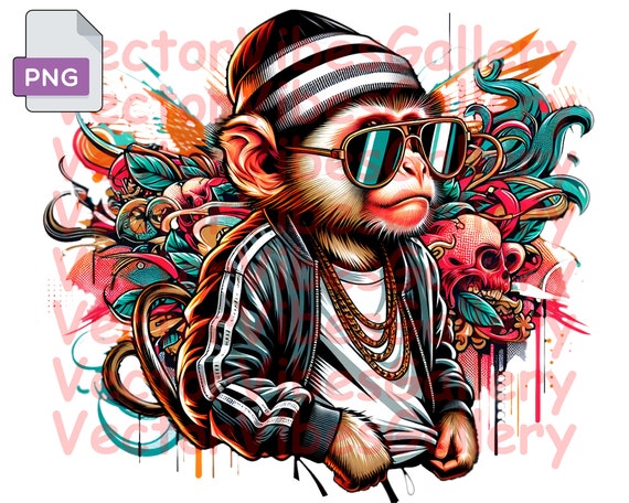 Gangster Monkey Cartoon