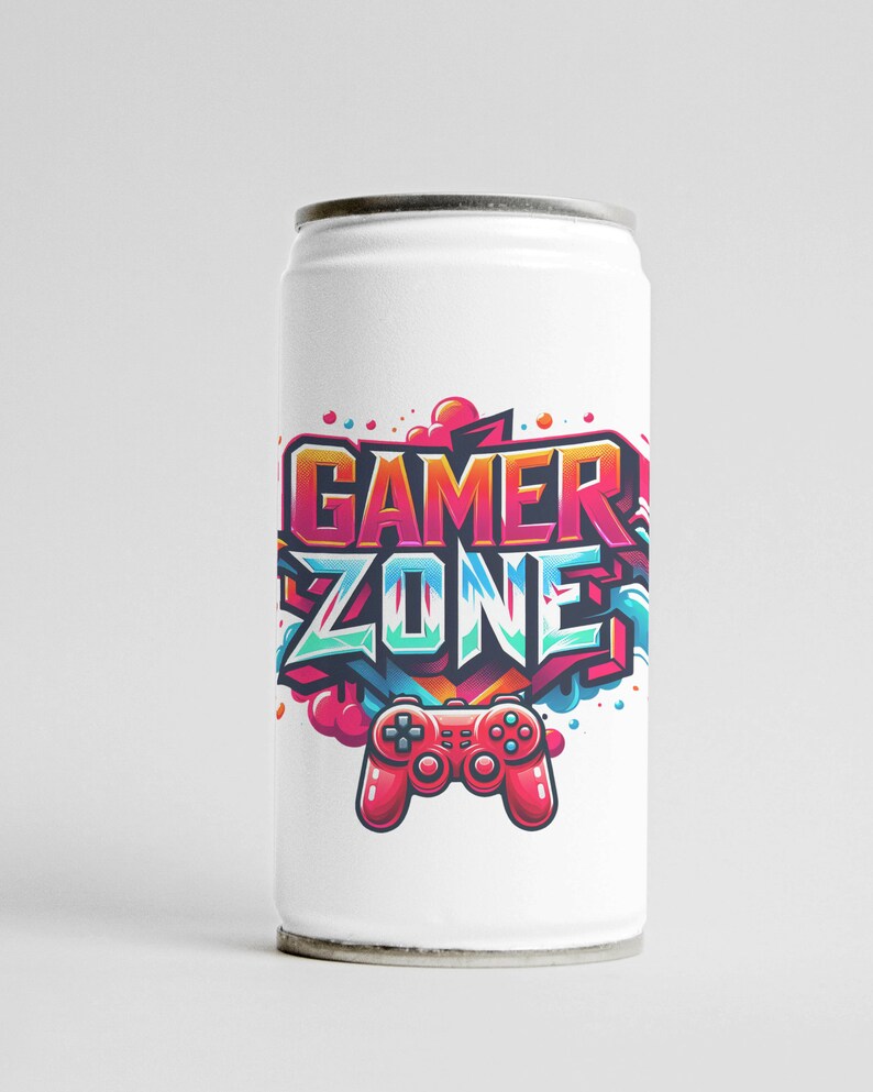 Gamer Zone Png, Gaming Sublimation Design, Game Room Decor, Colorful ...