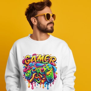 Colorful Graffiti Gamer PNG, Gaming Sublimation (digital Download) - Etsy