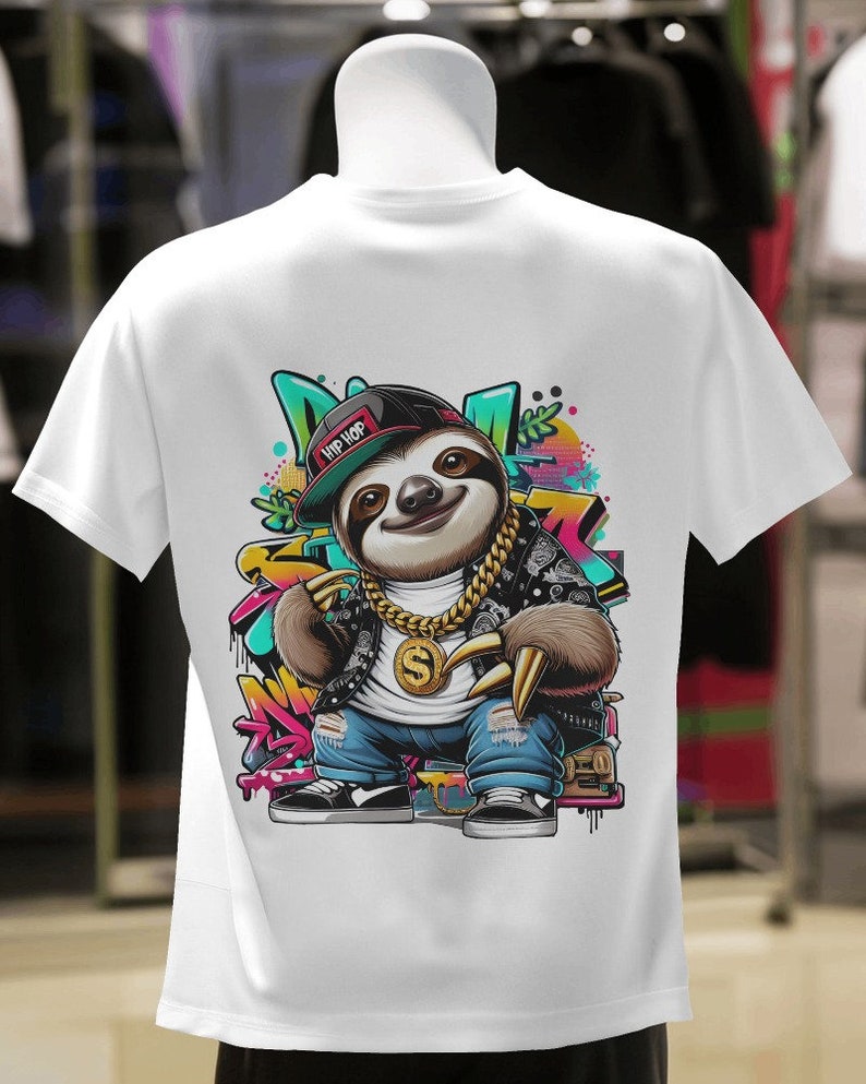 Streetwear Gangster Sloth PNG, Graffiti Hip Hop Design - Etsy