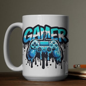 Gamer Png, Gaming Sublimation Design, Dripping Blue Graffiti Controller ...
