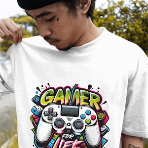 Gamer for Life Png, Graffiti Gaming Controller Sublimation Design ...