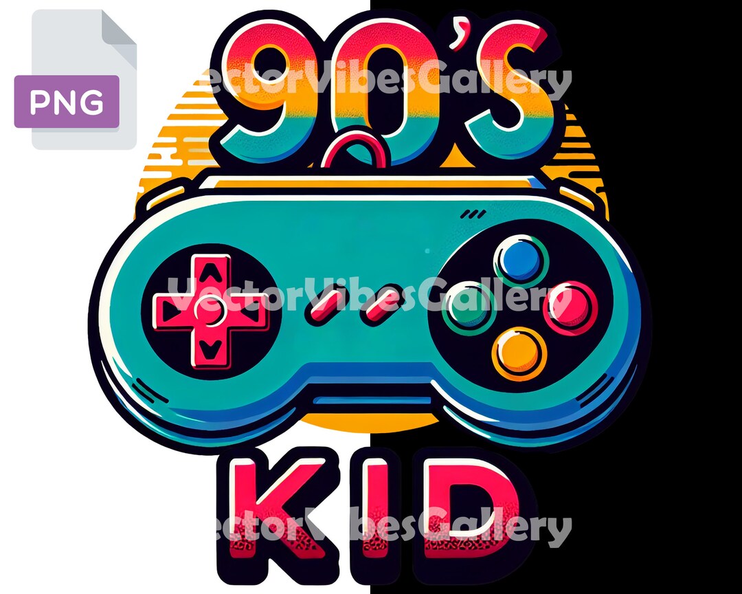 90's Gaming Kid Png, Urban Graphic Sublimation Design, Trendy Vintage ...