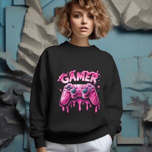 Dripping Pink Gamer Png, Graffiti Gaming Controller Sublimation Design ...