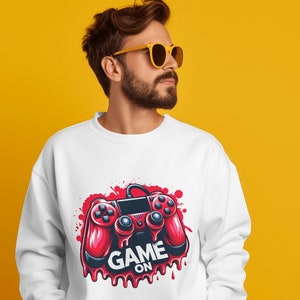 Game on Png, Dripping Gaming Controller Poster, Gamer Sublimation ...