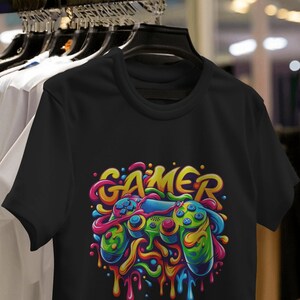Colorful Graffiti Gamer PNG, Gaming Sublimation (digital Download) - Etsy