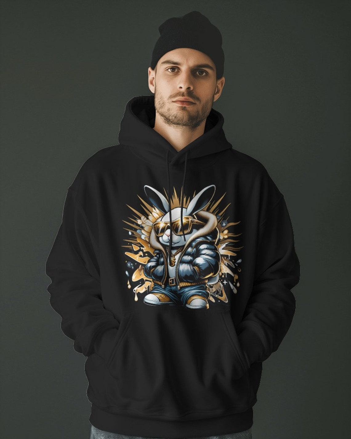 Streetwear Golden Bunny PNG, Urban Graffiti Clipart (digital Download ...