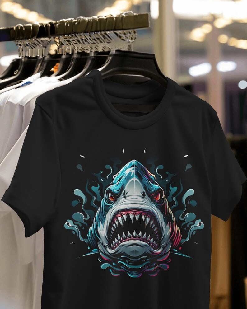 Angry Shark Png, Urban Sublimation Design, DTF Graffiti Clipart, Fish Lover T-shirt Print ...