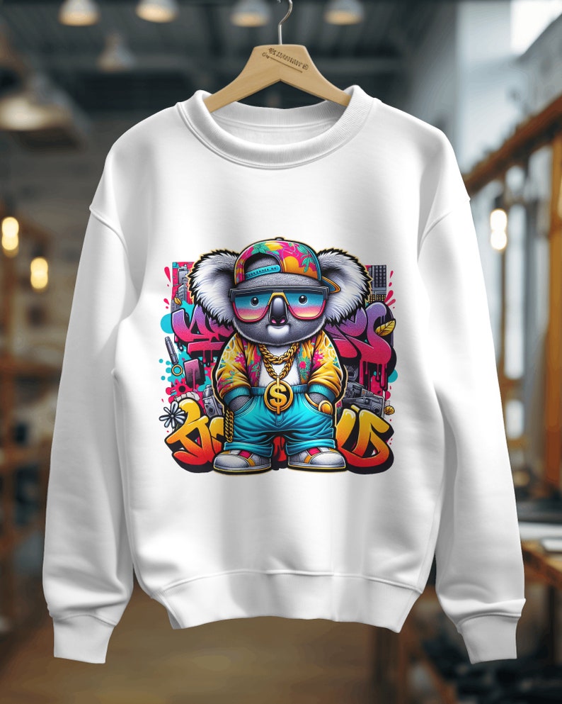 Gangster Koala PNG, Graffiti Streetwear Design (digital) - Etsy