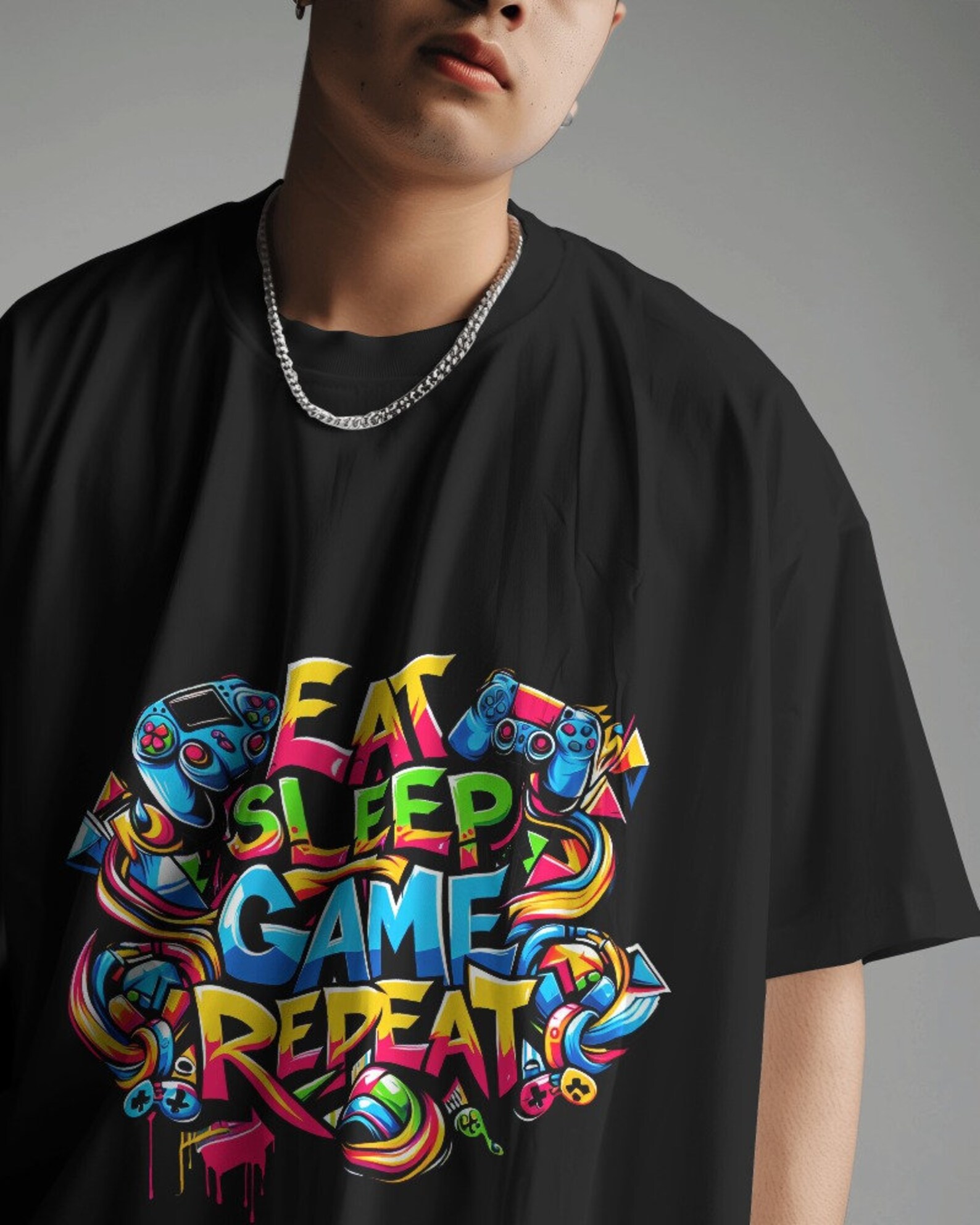 Eat Sleep Game Repeat PNG, Graffiti Sublimation Design - Etsy