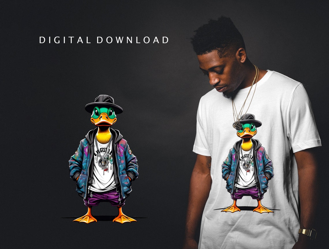 Gangsta Duck PNG Bundle, Urban Graffiti Style (instant Download) - Etsy