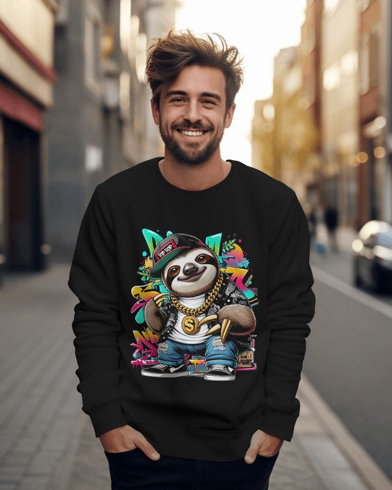 Streetwear Gangster Sloth PNG, Graffiti Hip Hop Design - Etsy