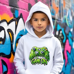 Dripping Green Game on Png, Gaming Graphics Sublimation Design ...