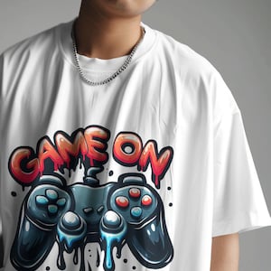 Dripping Game on Png, Gaming Controller Sublimation Design, Printable ...