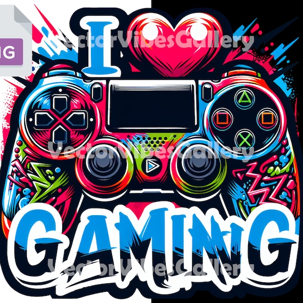 Gaming Graffiti Clipart Vector - Etsy