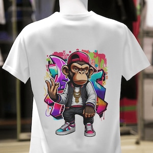 Gangster Monkey PNG, Urban Graffiti Design (transparent Background) - Etsy