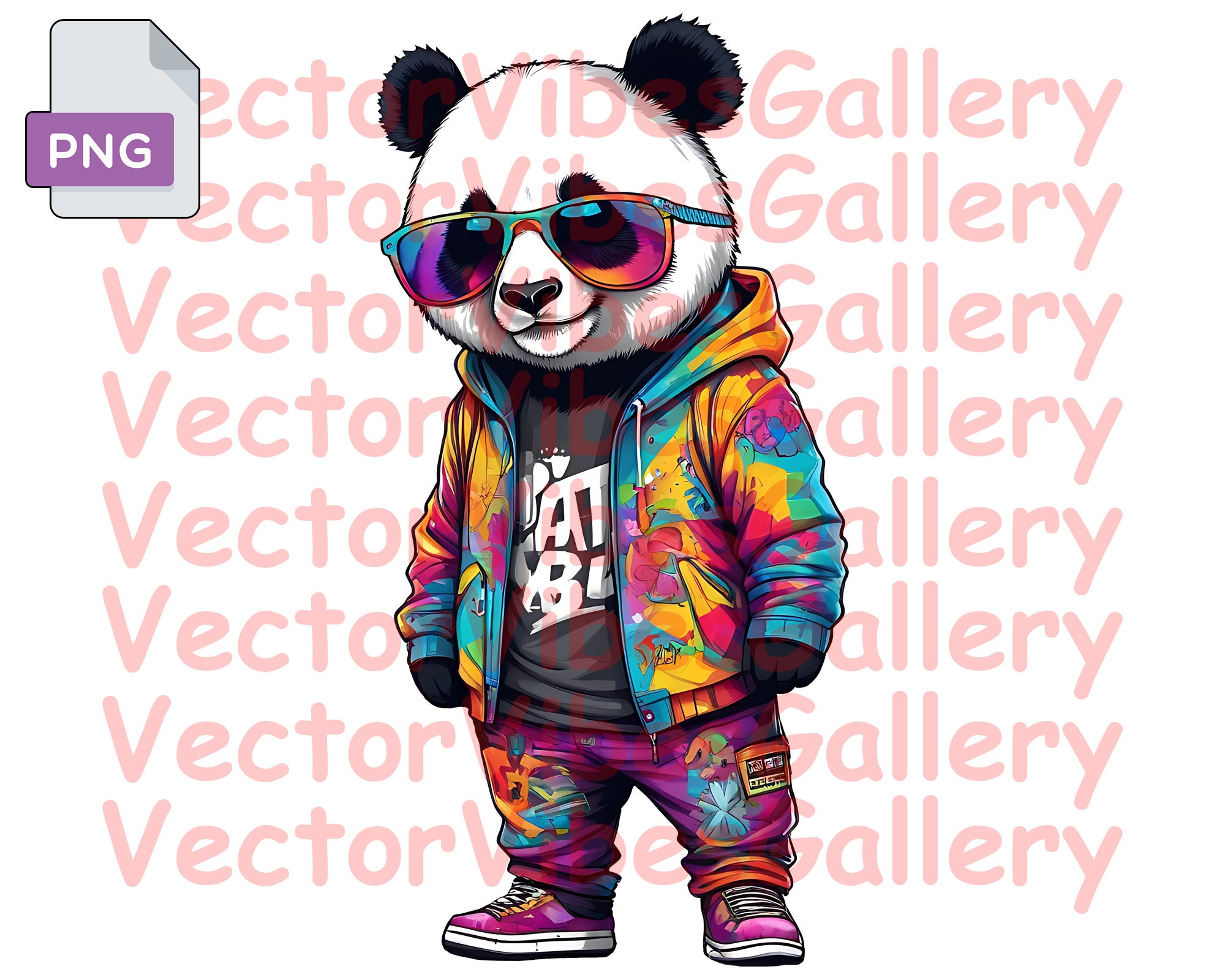 Streetwear Panda Png, Urban Digital Clipart, Hip Hop Sublimation Design ...