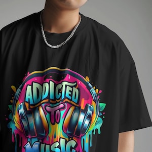 Addicted to Music Png, Graffiti Headphone Clipart, Urban Sublimation ...