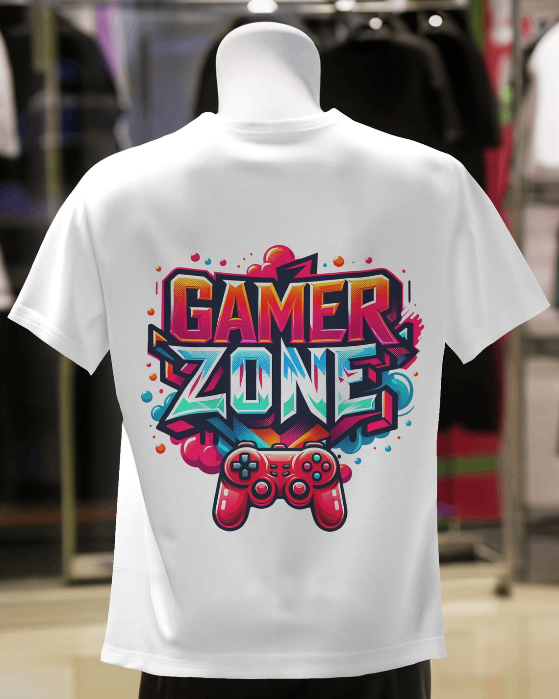 Gamer Zone Png, Gaming Sublimation Design, Game Room Decor, Colorful ...