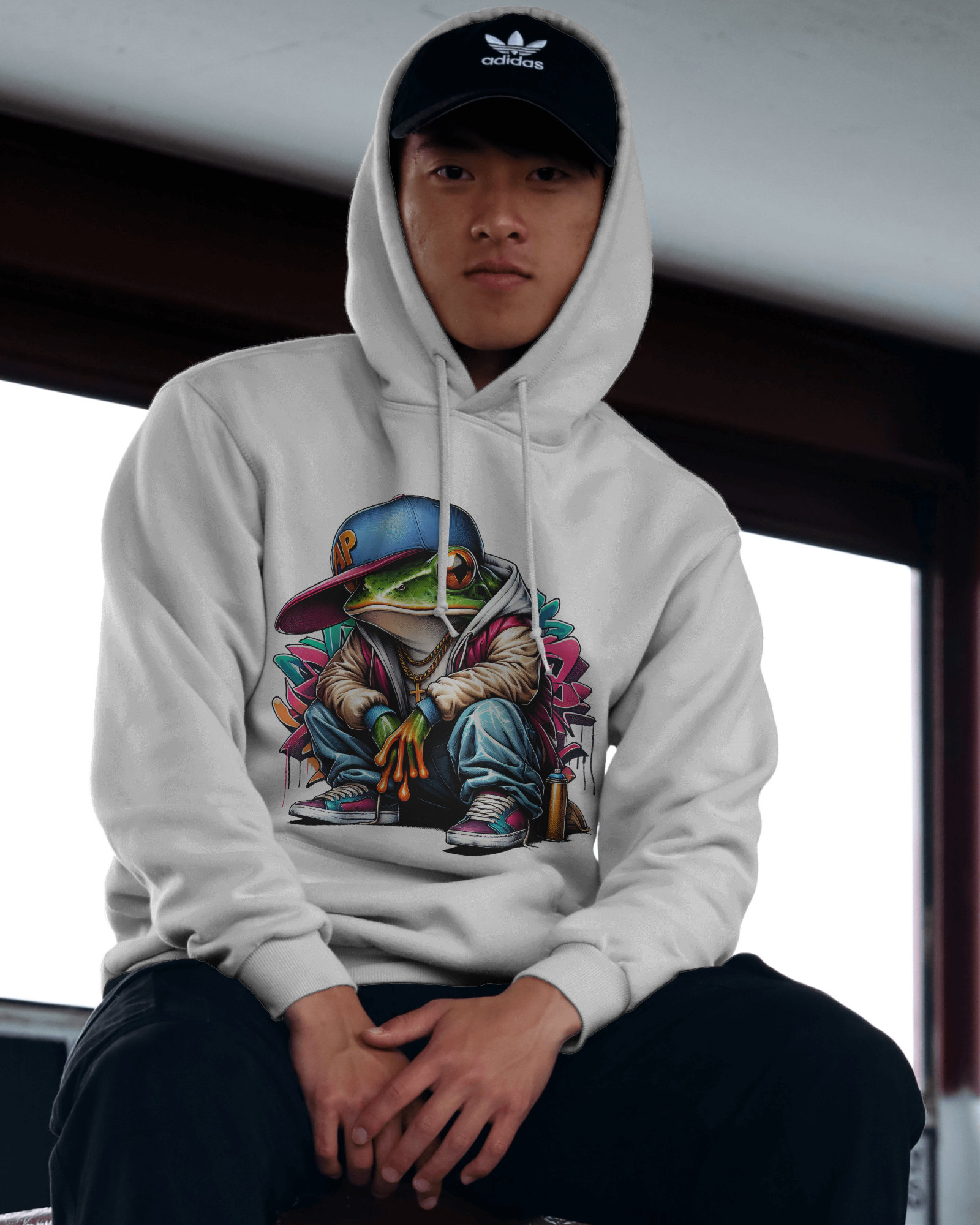 Colorful Gangster Frog Png, Streetwear Sublimation Design, Urban ...