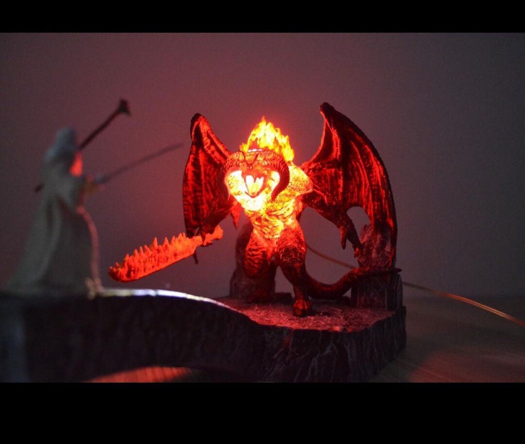 Gandalf Vs Balrog Lord of the Rings LOTR Filament 3D - Etsy