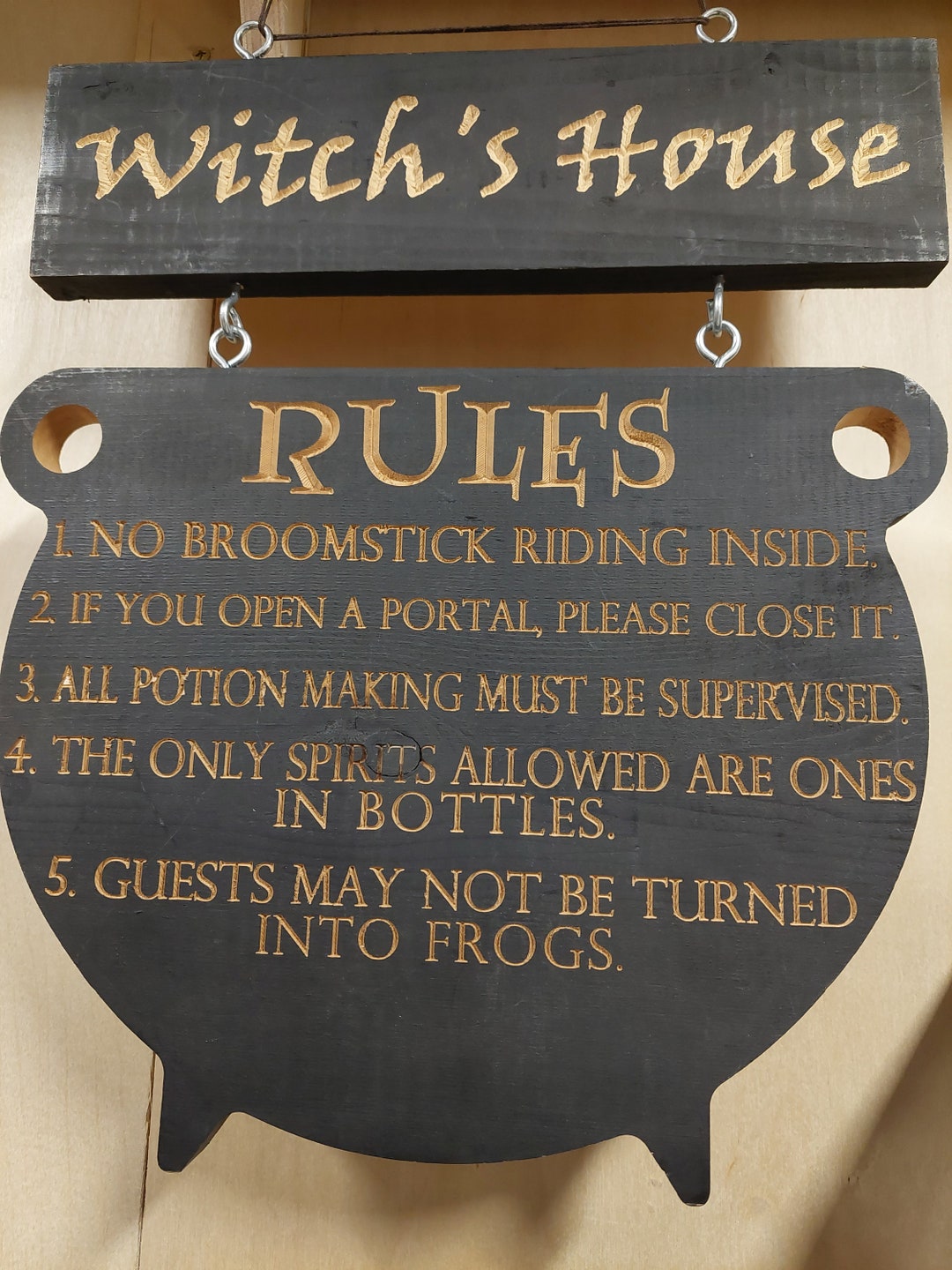 Witch House Rules Sign / DIGITAL DOWNLOAD / 1692 Salem / Witch Rules ...