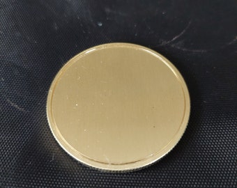 Brass Coin Blanks 1 1/4 X 1/8 American Made Reeded Edge Faceted Edge ...