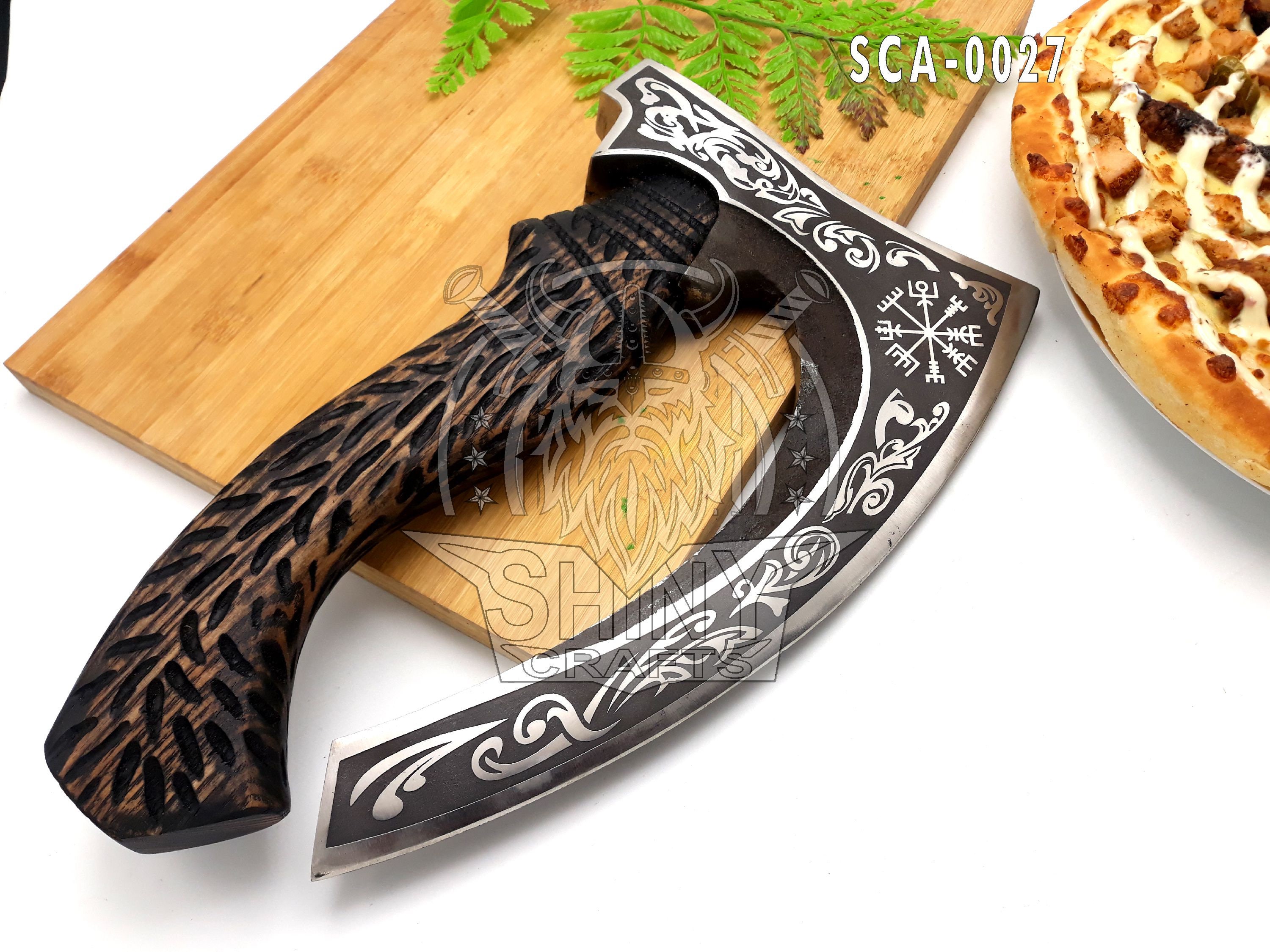 Viking Axe, Viking Gifts, Viking Knife, Pizza Axe Stainless, Viking ...
