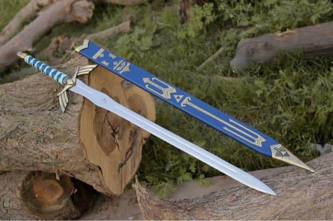 Handmade Zelda Sword With Shield, Replica Swords, Sword With Scabbard ...