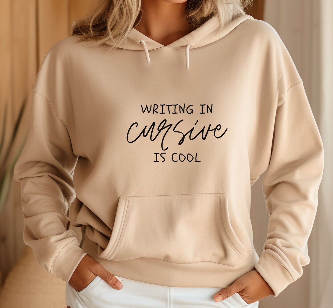 Writing in Cursive Sweatshirt Substitute Teacher Shirt Cursive Shirt ...