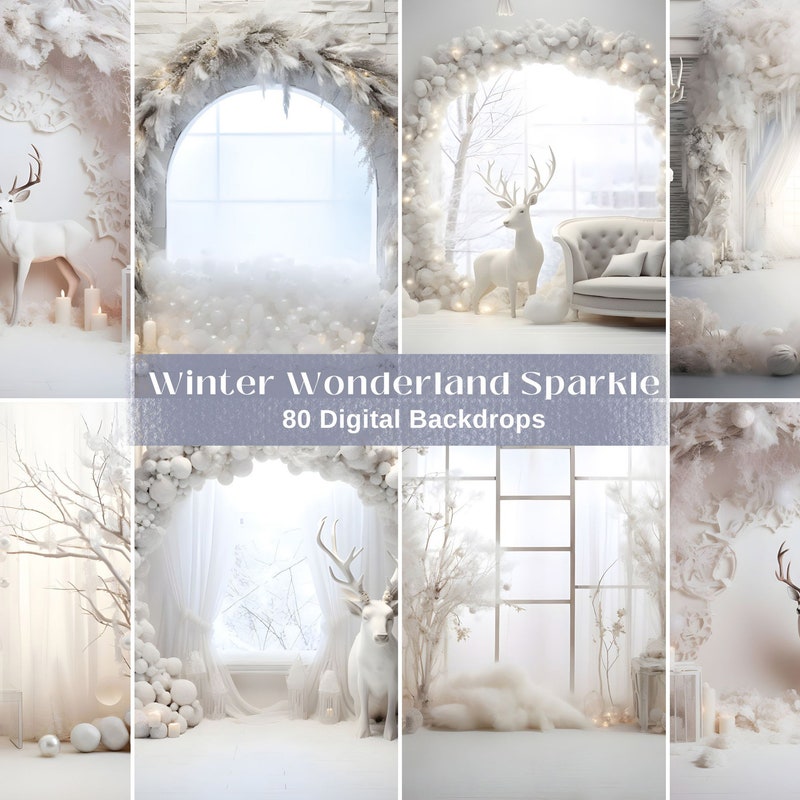 Winter Digital Backdrop - Etsy