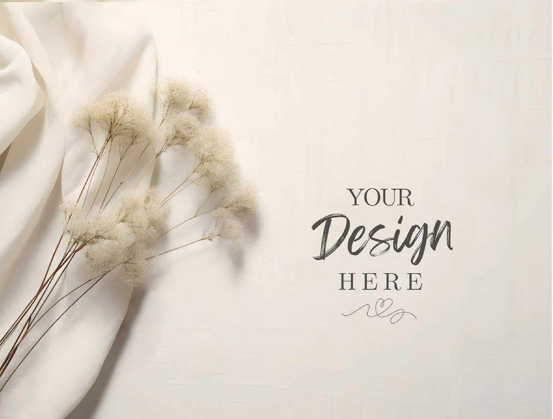 Boho Floral Flat Lay Mockup: Stock Photo, Add Your Product ...