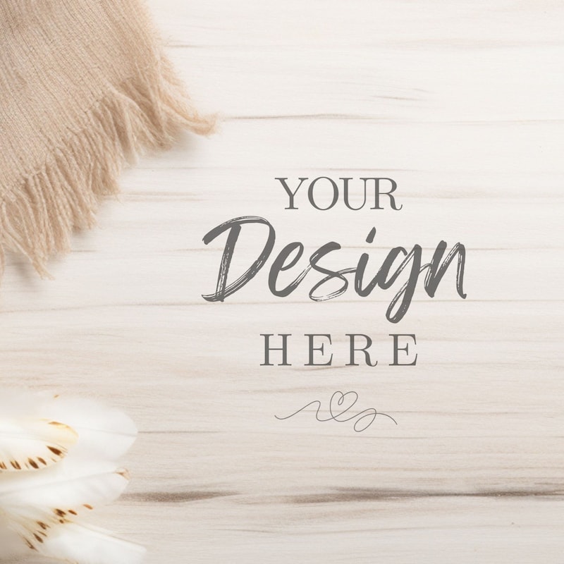 Desk Flatlay Mockup - Etsy