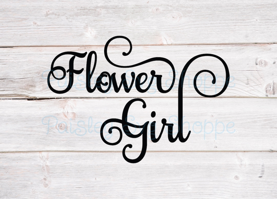 Flower Girl Svg, Bridal Party Svg, Bridal Shower Svg, Engagement Gift ...
