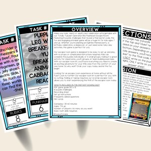 1980s Decade Escape Room, 80s Escape Room, Printable DIY Game, Family ...