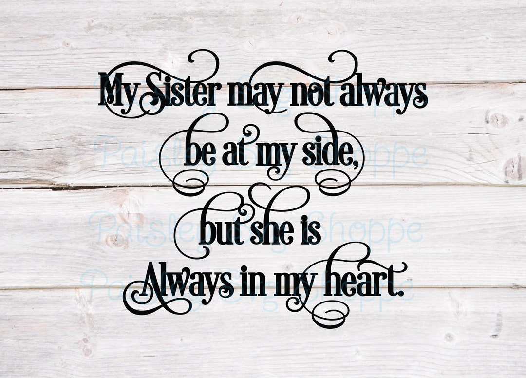 Sister Mug Svg, Memorial Ornament Svg, Sister Remembrance Svg ...
