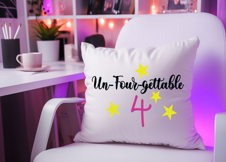 Un-four-gettable Svg, 4th Birthday Svg, 4th Birthday Shirt Svg, 4th ...
