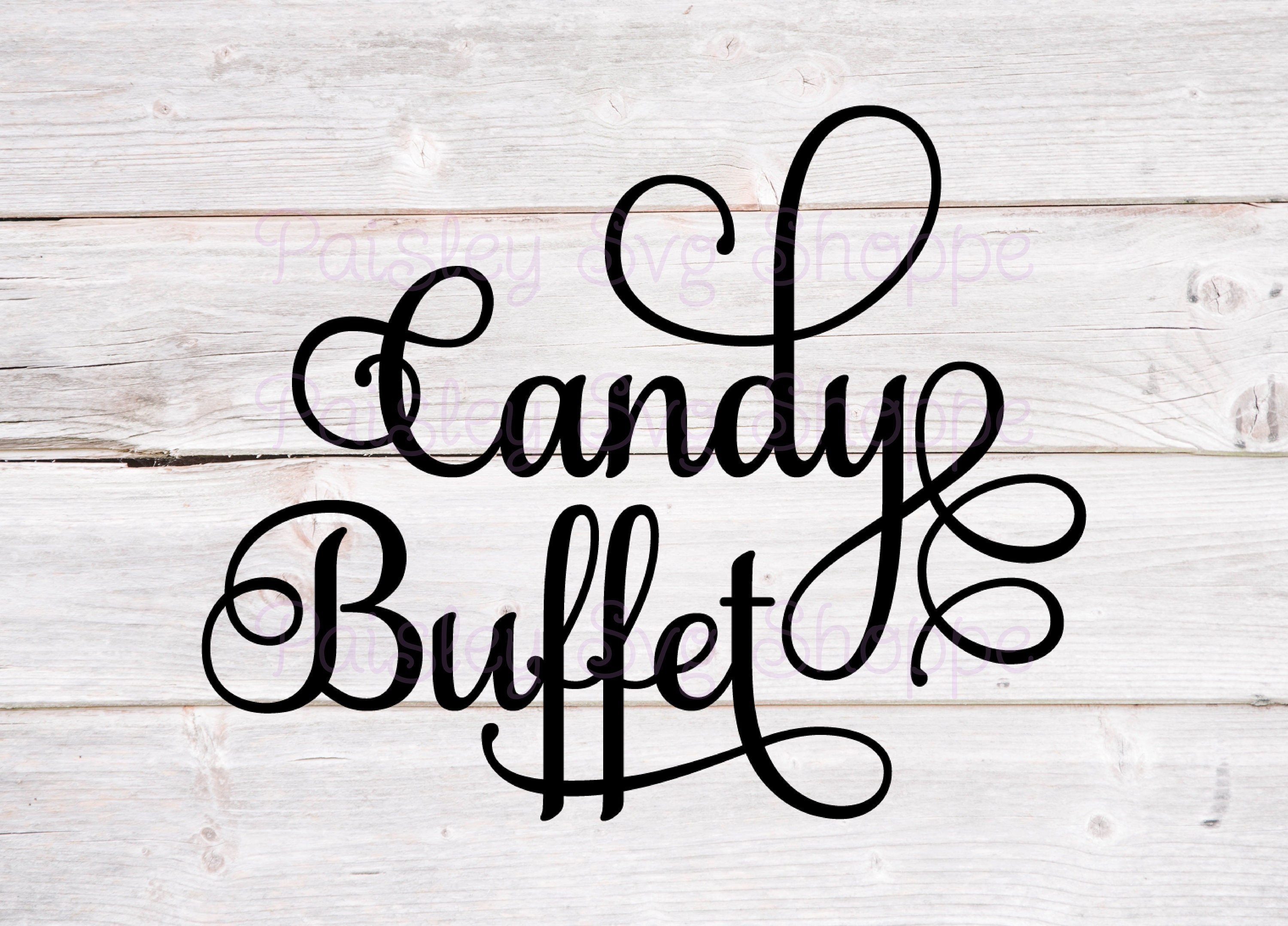Candy Buffet Svg, 16th Birthday Svg, Sweet 16 Party Svg, Quinceanera ...