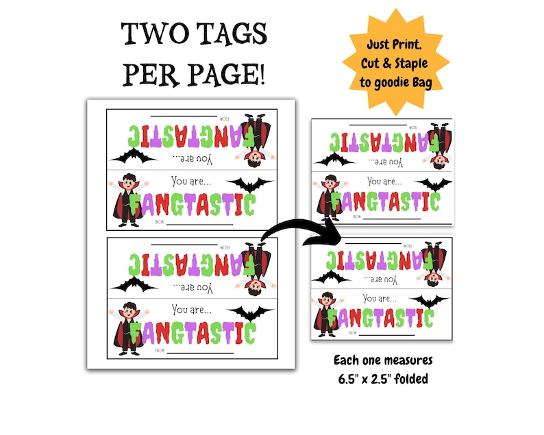 Kids Treat Bag Topper, Create a Goodie Bag Kit, Halloween Party ...