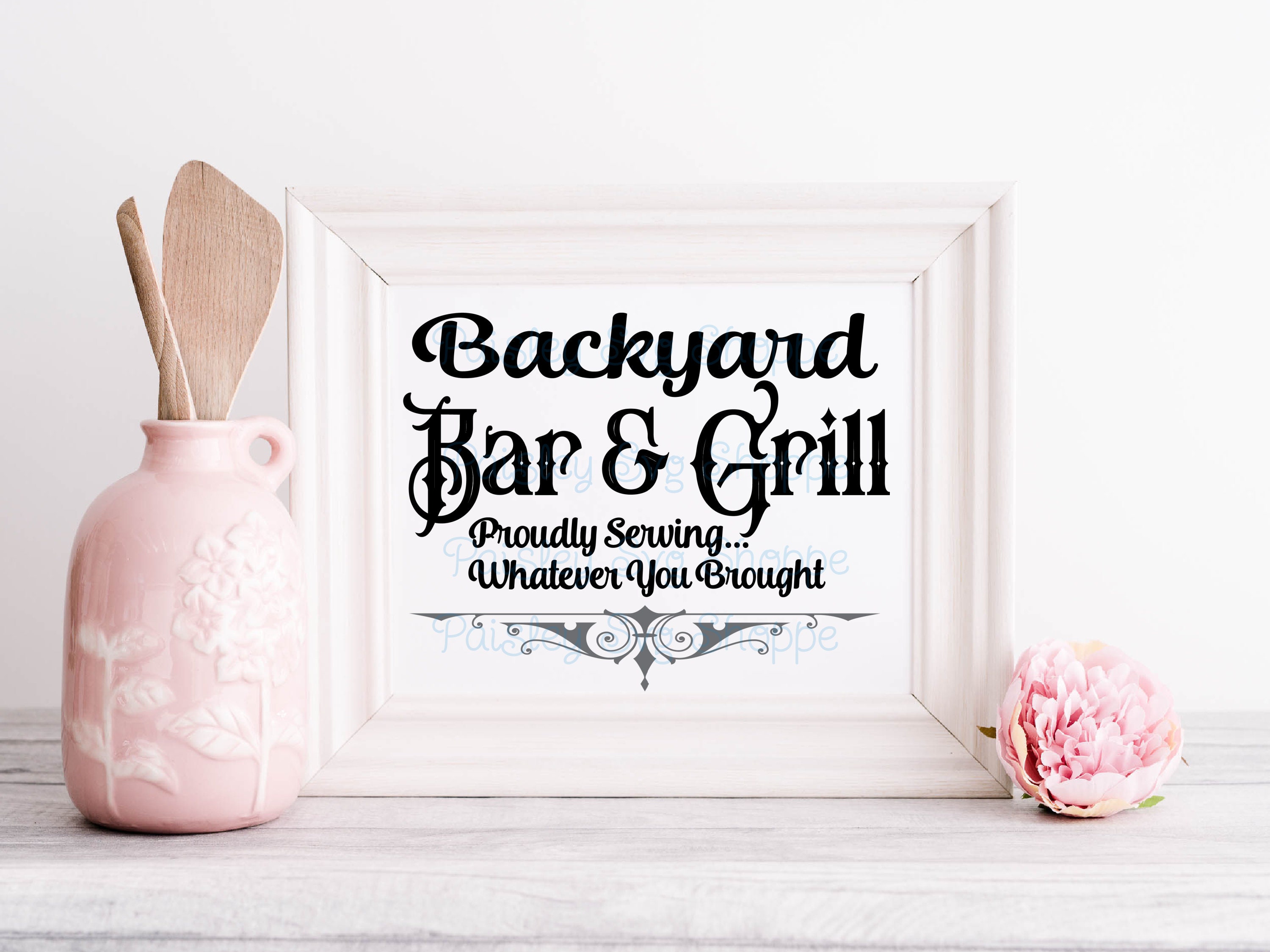 Backyard Bar & Grill Svg, Bonfire Svg, Patio Sign Svg, Campfire Svg ...