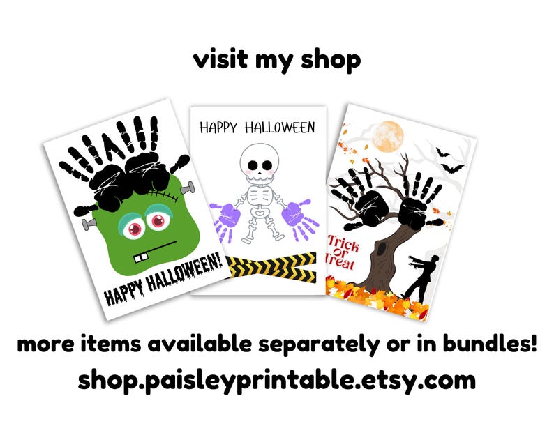 Halloween Handprint Craft, Printable Activity Babies, Toddlers DIY ...