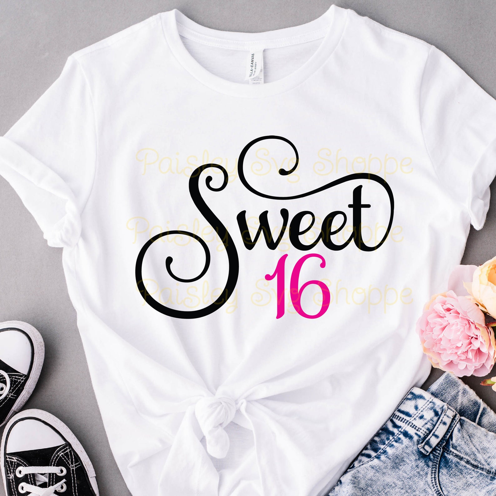 Sweet 16 Svg, 16th Birthday Svg, 16th Birthday Shirt Svg, 16th Birthday ...