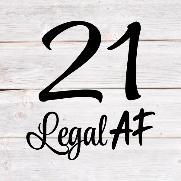 21st Birthday Svg - Etsy