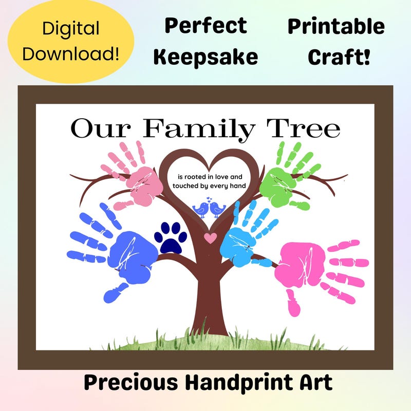 Family Handprint Art - Etsy