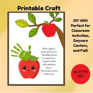 Autumn Handprint Craft, Printable Activity Babies, Toddlers DIY ...