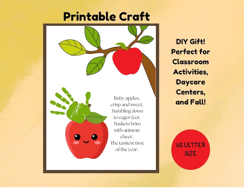 Autumn Handprint Craft, Printable Activity Babies, Toddlers DIY ...