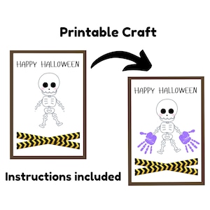 Halloween Handprint Craft, Printable Activity Babies, Toddlers DIY ...